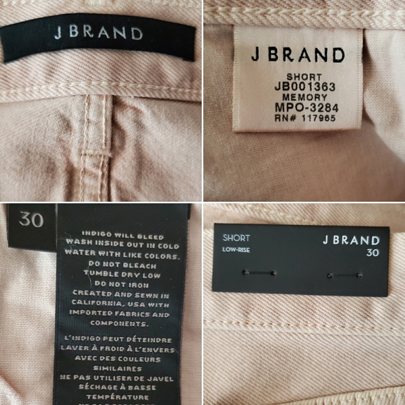 J Brand | Shorts | J Brand Lowrise Short In Memory Denim Jean Cutoffs ...
